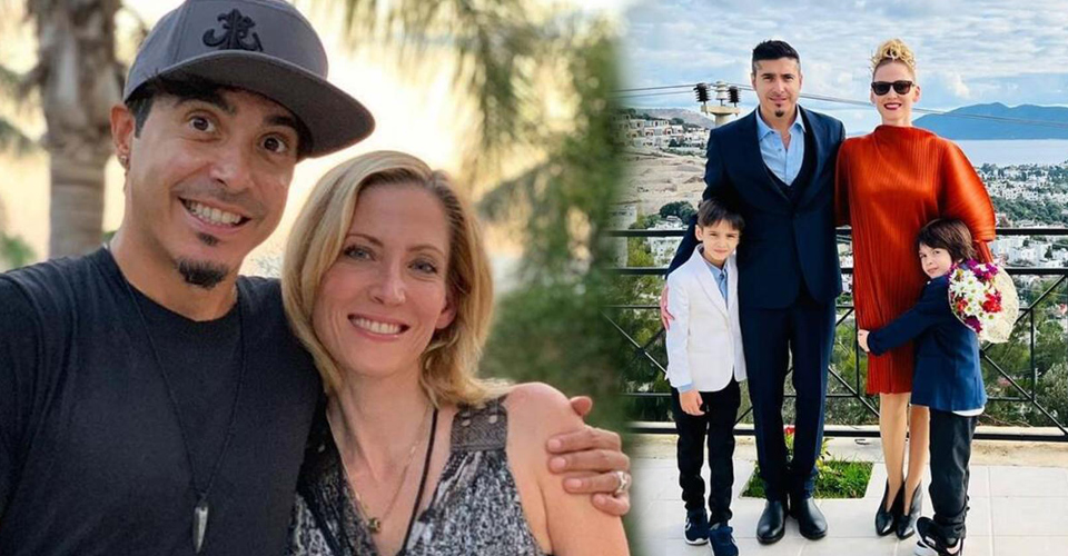 Manga'nın solisti Ferman Akgül, 2 çocuğunun annesi Bettina Kuperman ile ...